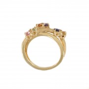 Tamara G Designs | Rainbow Sapphire Vine Ring