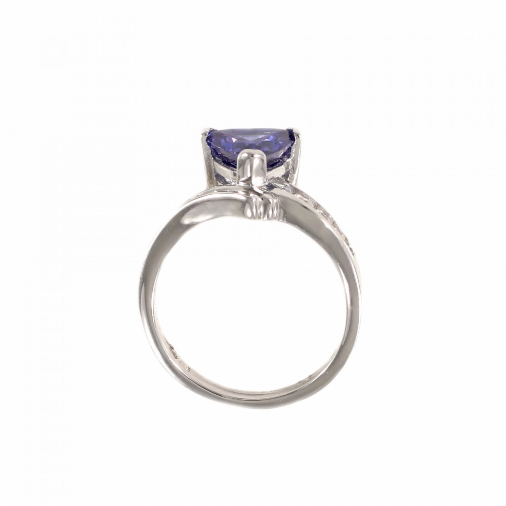 Tamara G Designs | Contemporary Trillion Tanzanite Ring