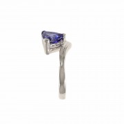 Tamara G Designs | Contemporary Trillion Tanzanite Ring